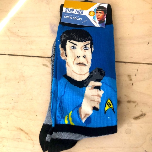 Star Trek | Underwear & Socks | Star Trek Mr Spock Pair Of Crew Socks ...